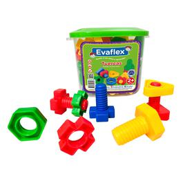 Juego Didáctico EVAFLEX Tuercas Plásticas 30 Piezas | tailoy.com.bo
