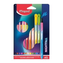 Plumón MAPED Nightfall X 12 und | tailoy.com.pe