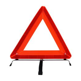 Triángulo De Seguridad Vial Reflectivo Rojo | tailoy.com.pe