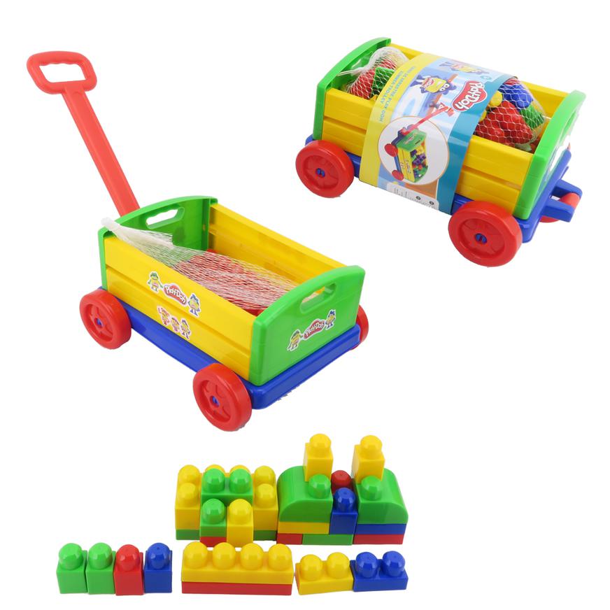 Carrito De Bloques Play-Doh Con Masitas Y Accesorios