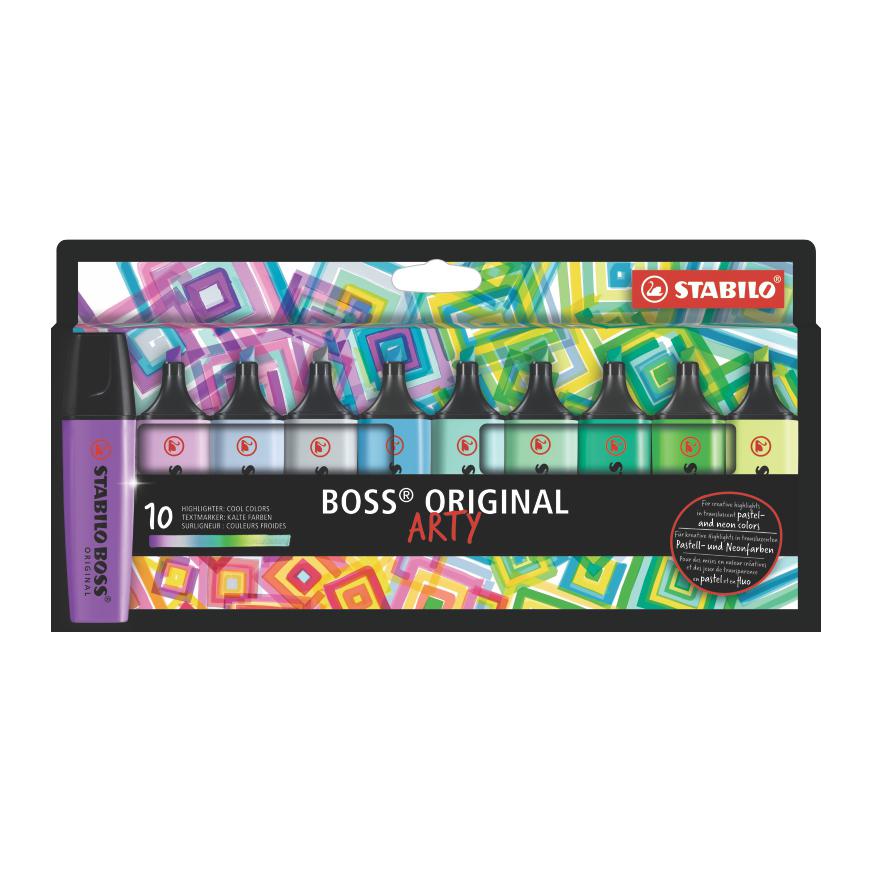 Plumón Resaltador Stabilo Boss Cool X 10