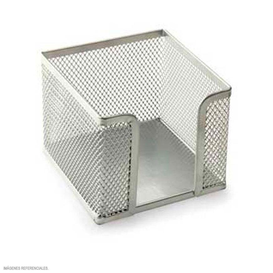 Porta Notas Plateado Tipo Rejilla